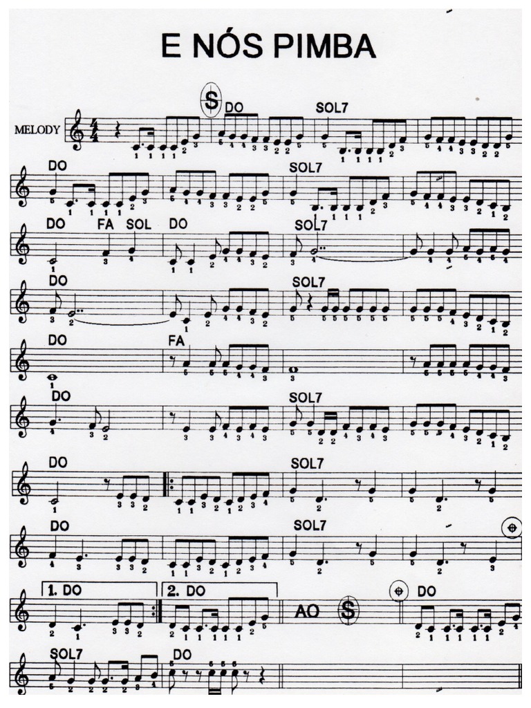 E Nós Pimba - Canção Portuguesa | PDF
