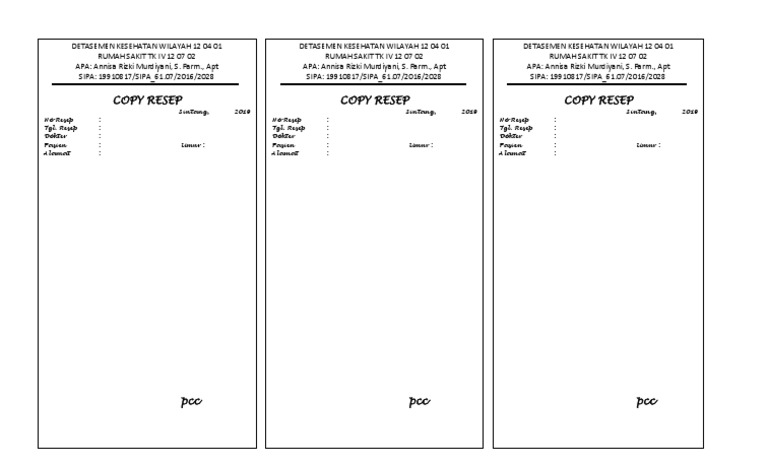 Copy Resep 2019 | PDF
