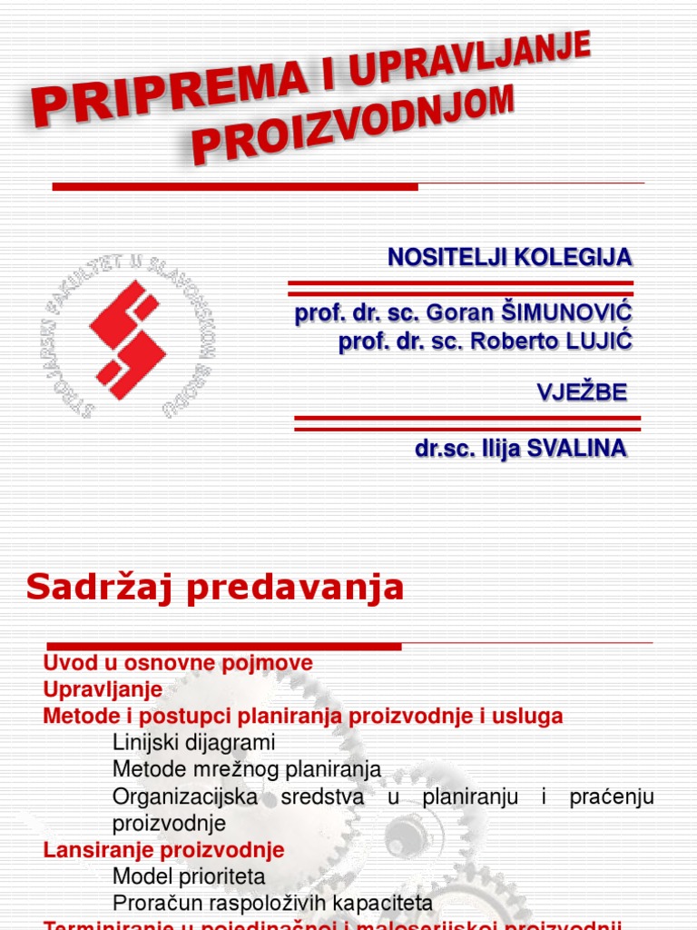 PiUP Dio UP Predavanja PDF | PDF