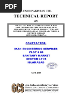 Soil Investigation Report (Sample) | PDF