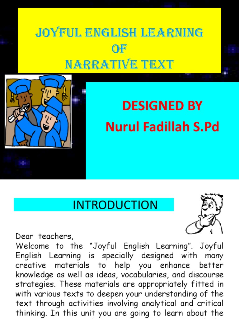 Joyful English Learning: Narrative Text | PDF | Narrative | Narration