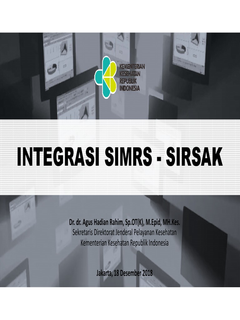 DR Agus Hadian Rahim - Integrasi SIMRS GOS - SIRSAK | PDF