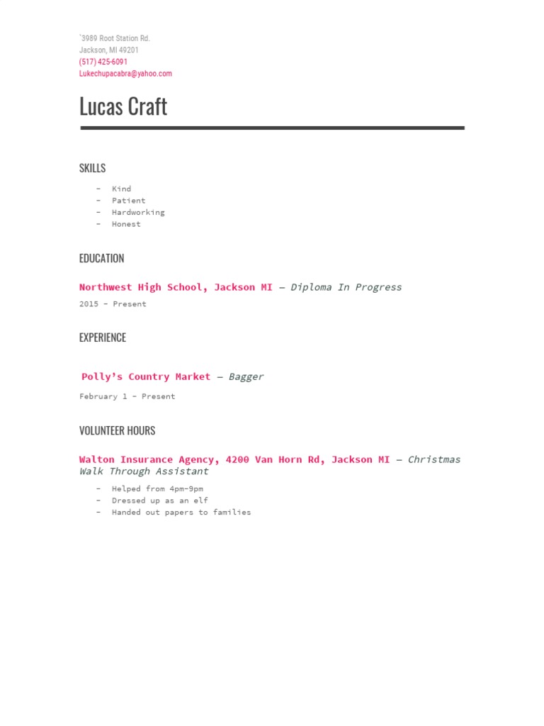 Craft Resume | PDF