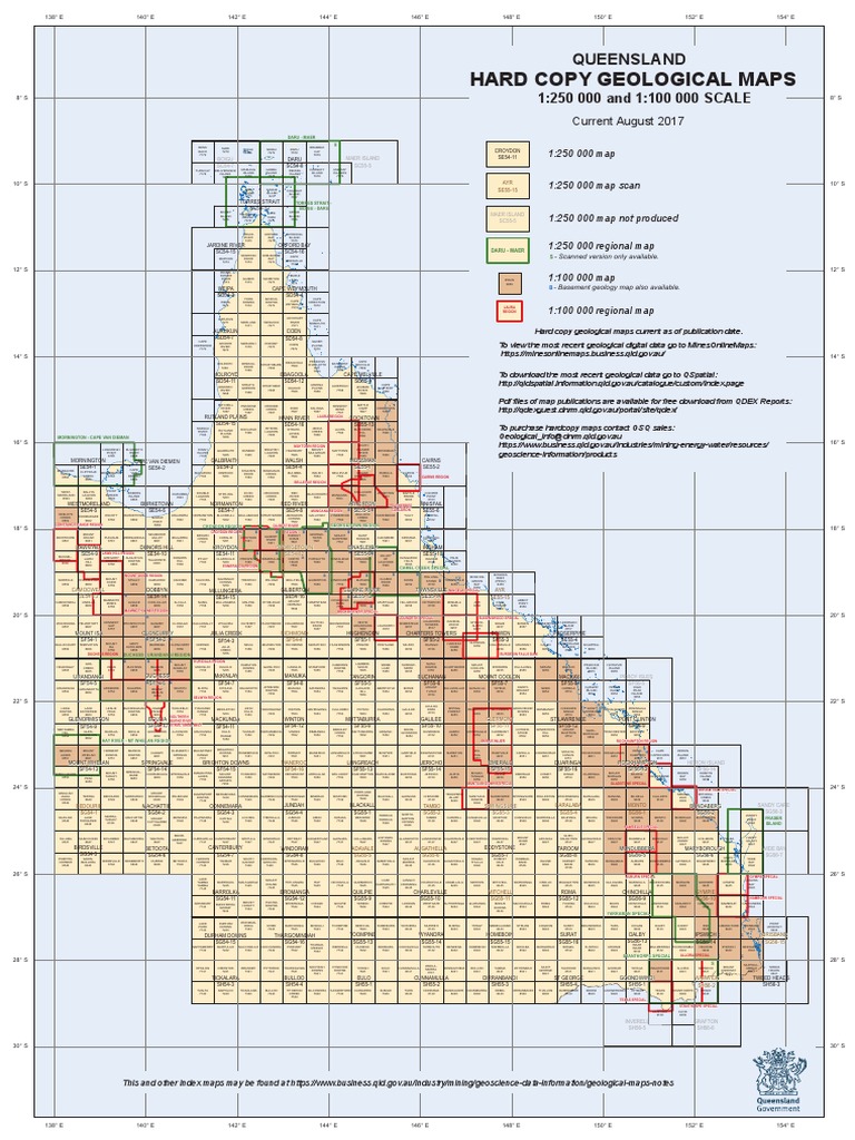Geological Maps of Queensland, Torres Strait Islands: Depicting the ...