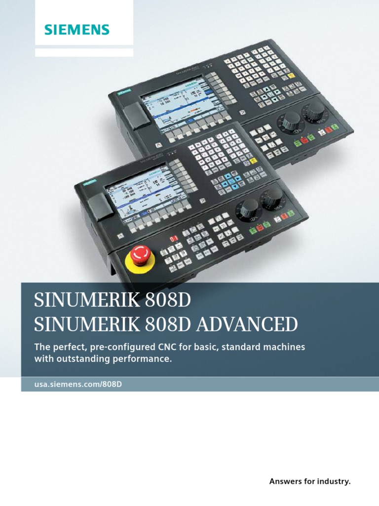 Brochure Sinumerik 808d | PDF | Numerical Control | Simulation