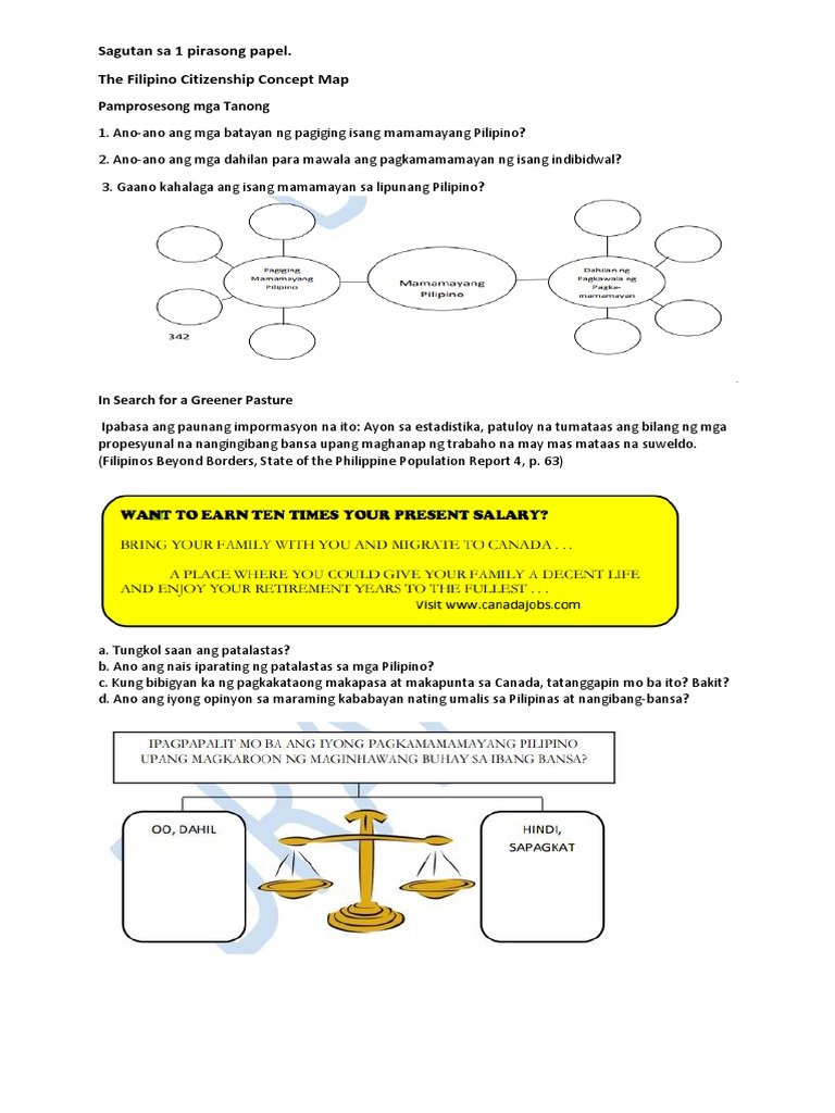 The Filipino Citizenship Concept Map | PDF