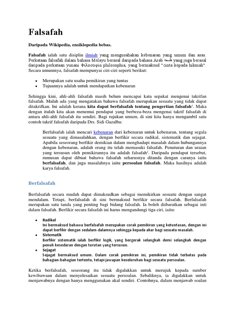 Falsafah Bahasa 1 | PDF