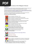 20 Medals of PNP | PDF | Awards | Military