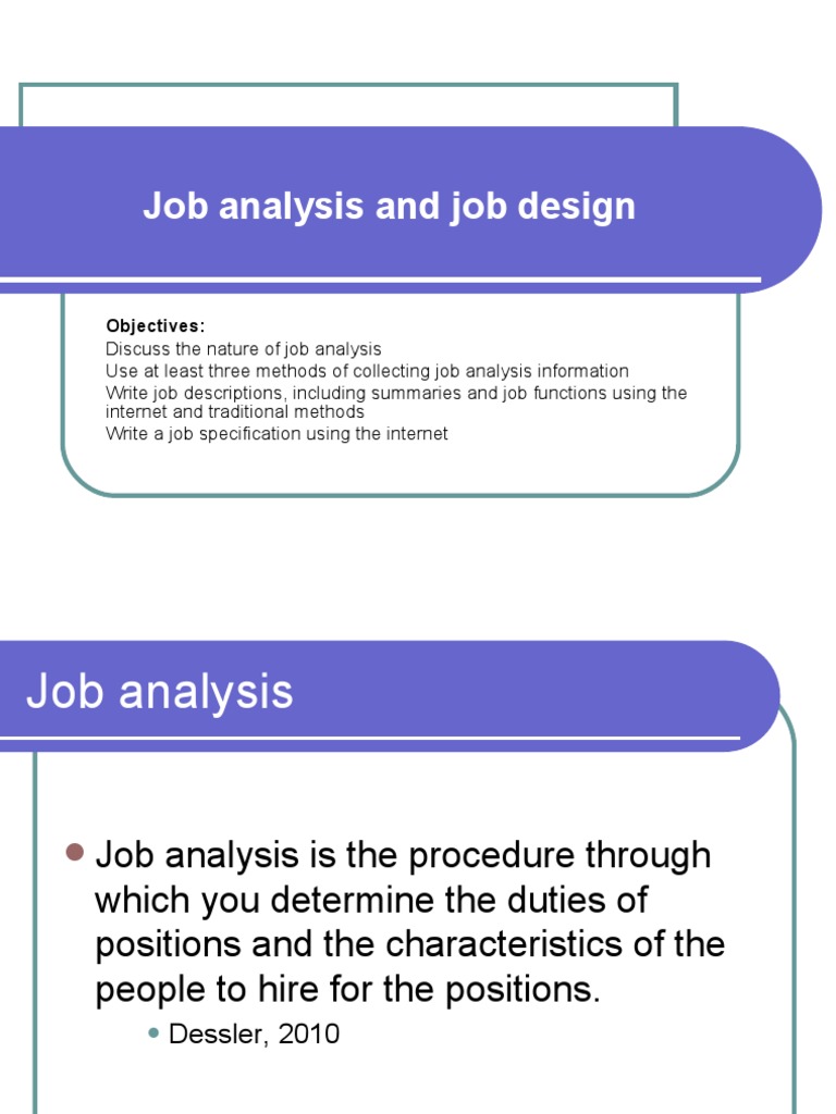 Job Analysis and Design | PDF | Interview | Questionnaire