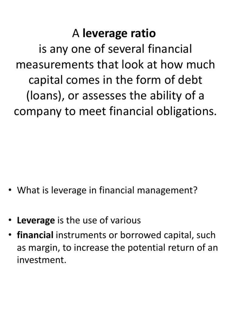 Leverage Ratio Presentation | PDF