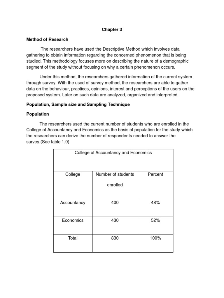 Chapter 3partial | PDF | Sampling (Statistics) | Survey Methodology
