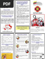 Triptico - Programa Emergencias - Uso Extintores | PDF | Salud y bienestar