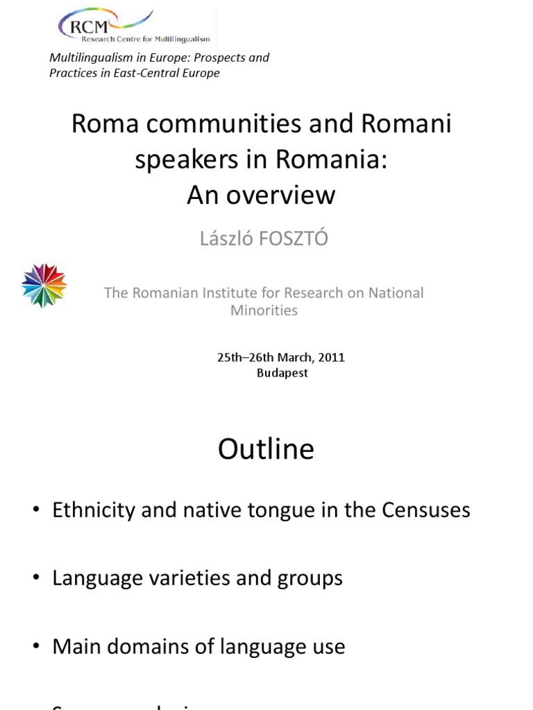 Roma Communities and Romani Speakers in PDF | PDF | First Language ...