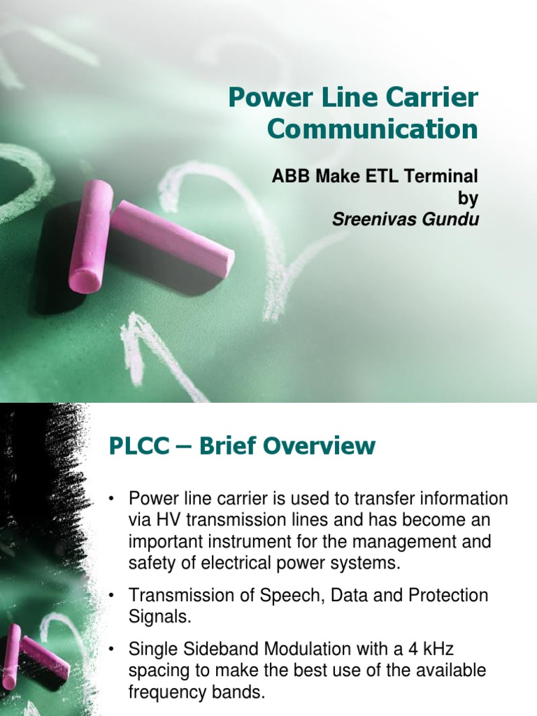 Power Line Carrier Communication - ETL41-42 | PDF