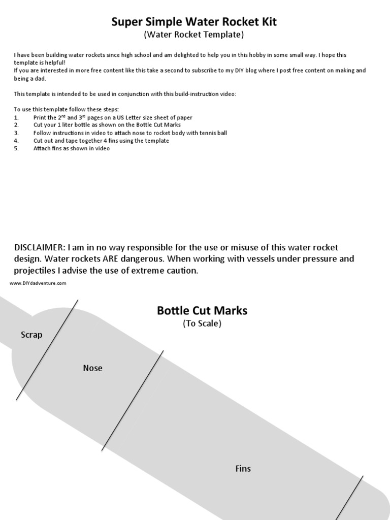 Water Rocket Template | PDF