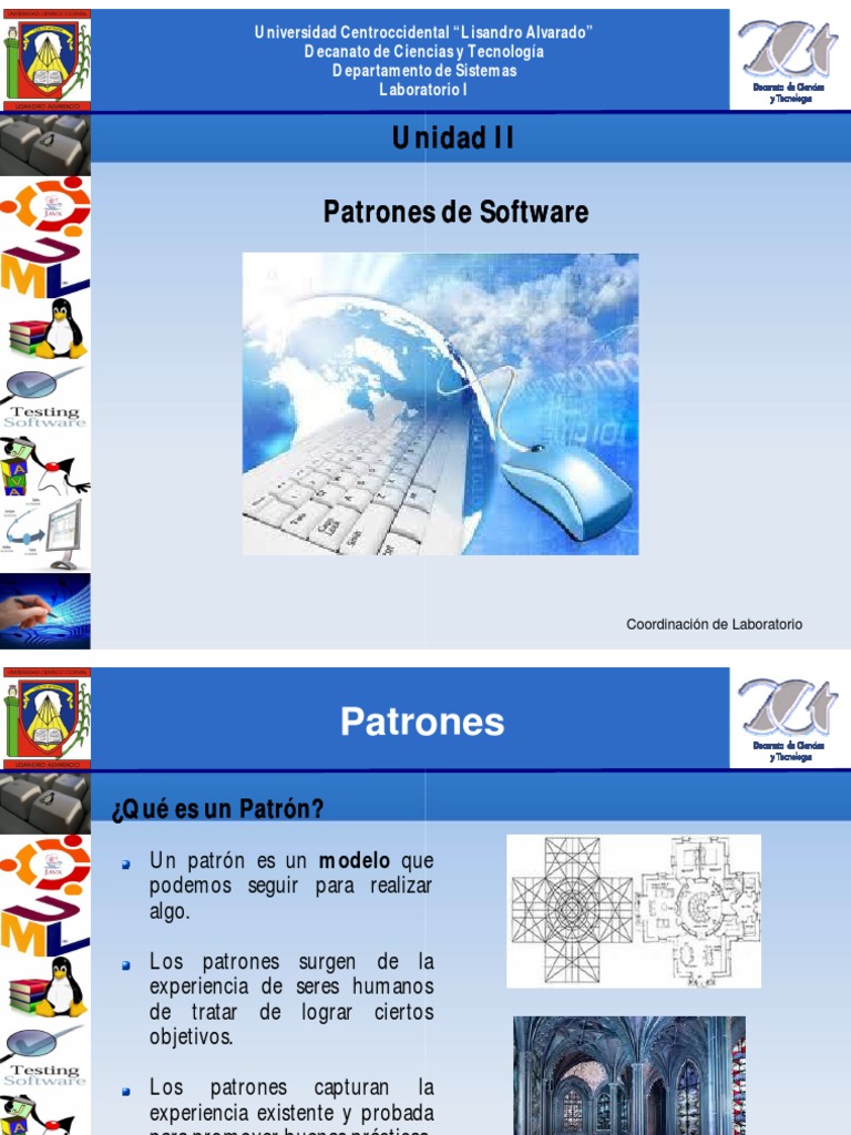 Patrones de Software | PDF | Patrón de diseño de software | Ingeniería ...