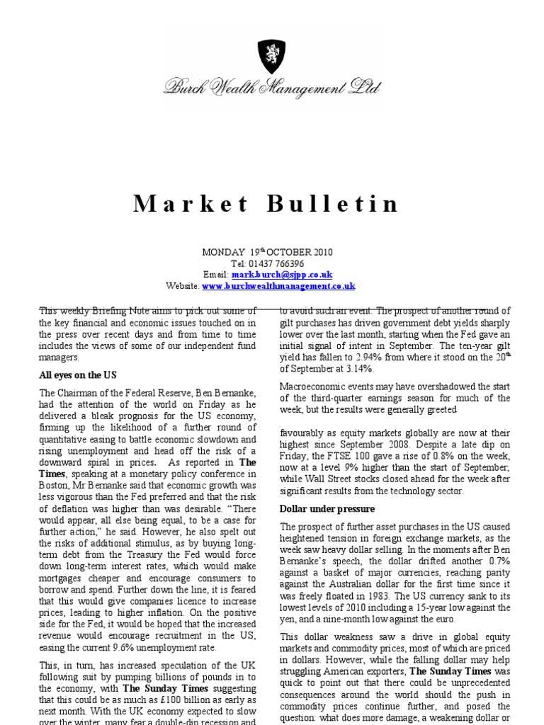 Mark Burch | PDF | Stocks | Dividend