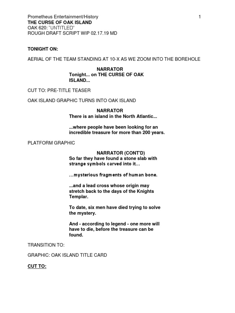 OAK 620 ROUGH DRAFT SCRIPT v10 | PDF | Crucifixion | Nature