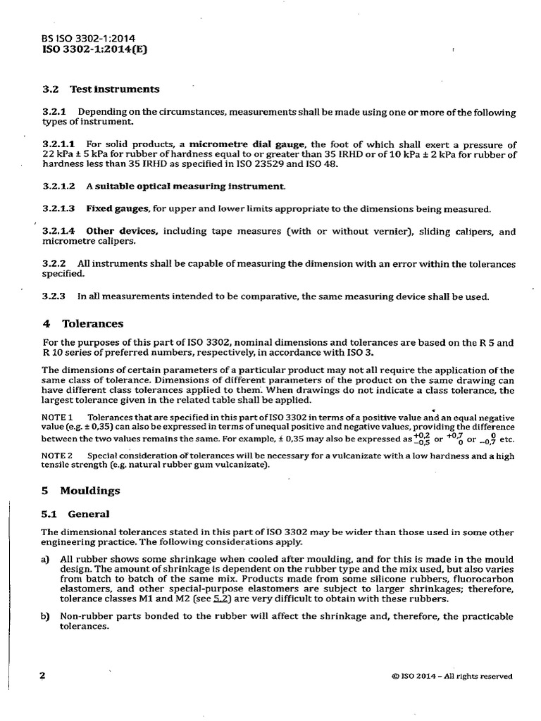 M3 Tolerances | PDF | Engineering Tolerance | Film Speed