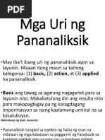 RESEARCH - PAGBASA AT PAGSUSURI (Chapter 1) | PDF