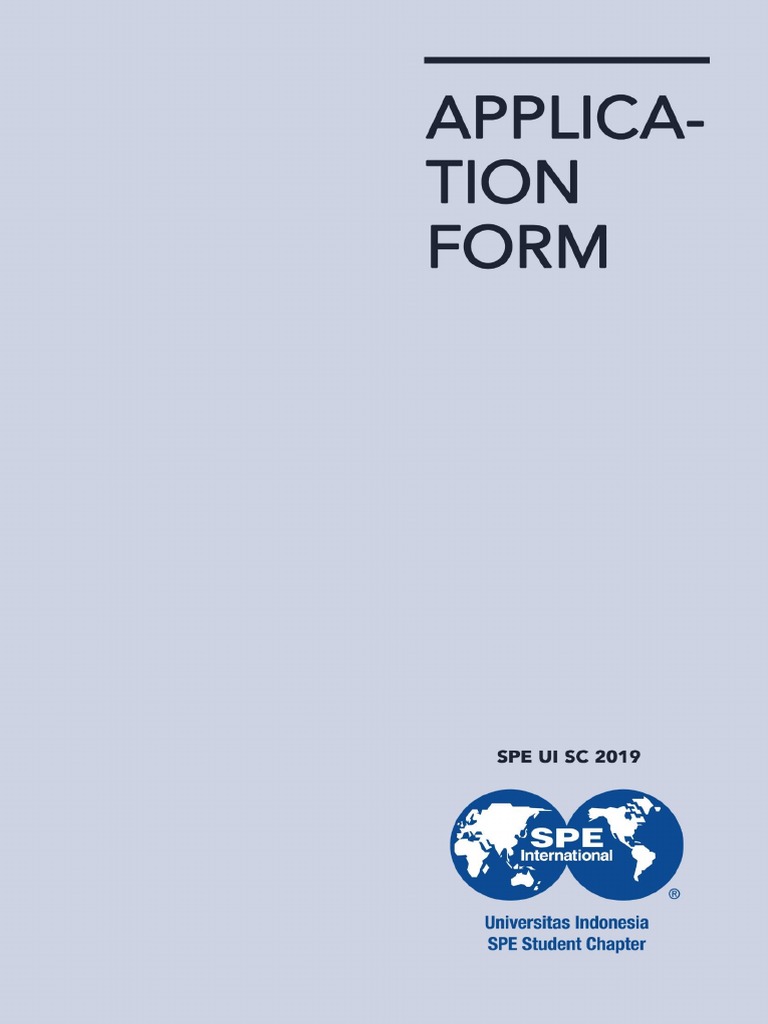 Application Form Staff Recruitment SPE UI SC 2019 | PDF | Cognition