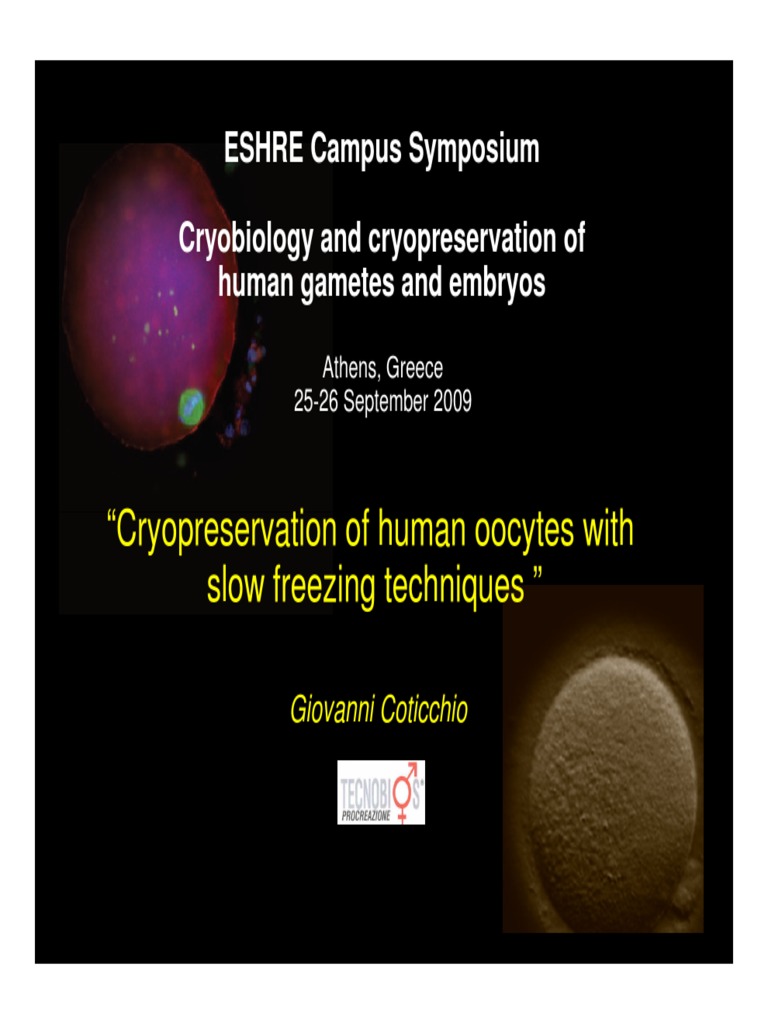 "Cryopreservation of Human Oocytes With "Cryopreservation of Human ...