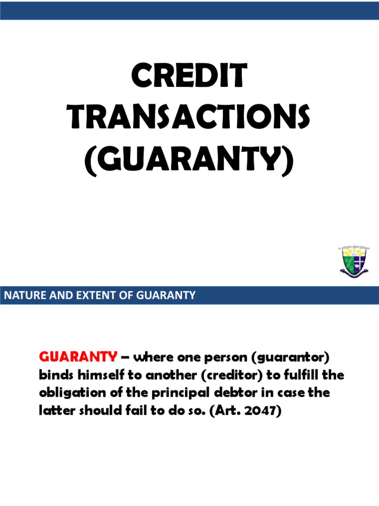 Guaranty and Surety | PDF | Guarantee | Law Of Obligations