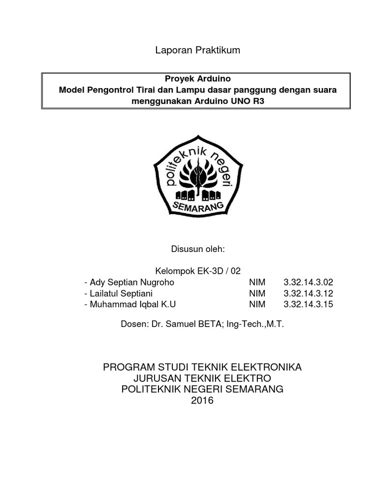Laporan Proyek Arduino Fix | PDF