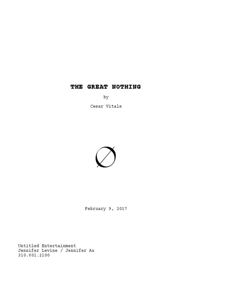 The Great Nothing | PDF | Nihilism