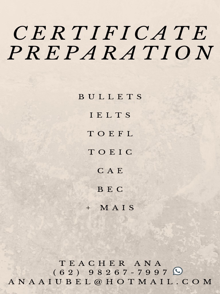 Certificate Preparation - Bulats | PDF