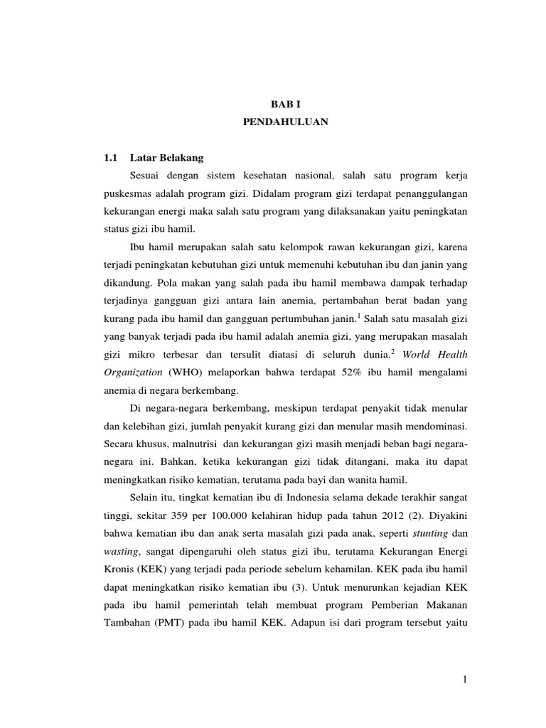 Evapro KEK PMT BAB I-VI Revisi | PDF