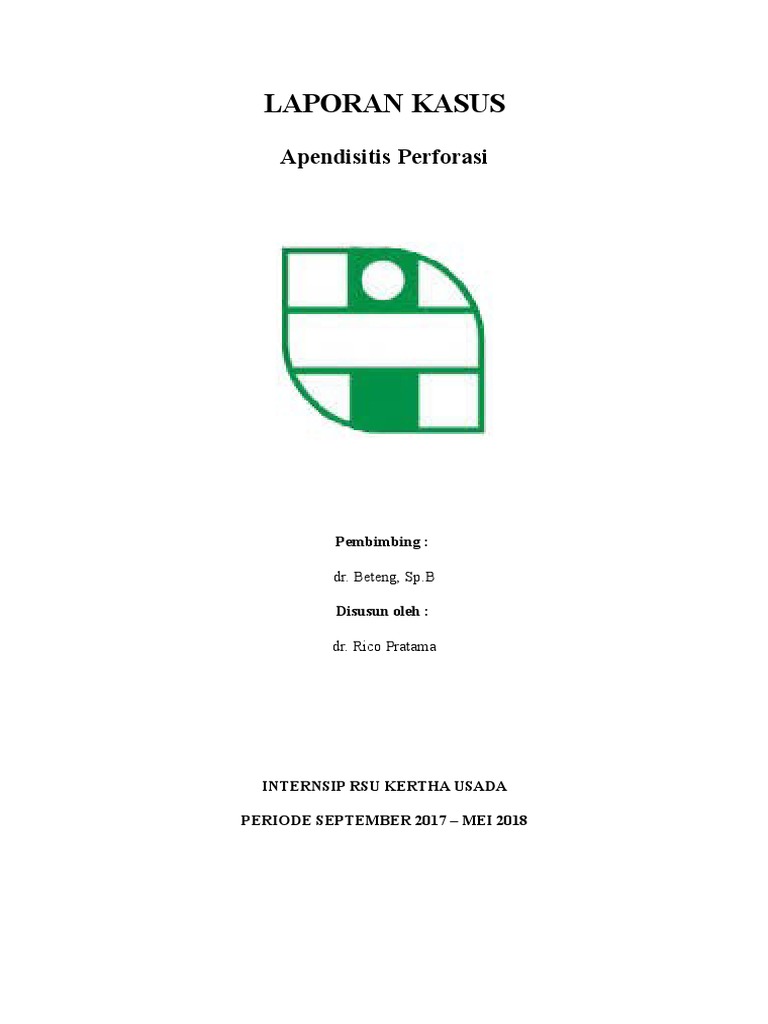 Laporan Kasus Appendicitis | PDF