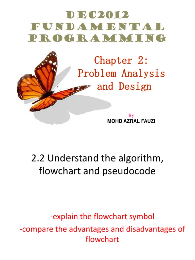 DEC2012 Fundamental Programming: Problem Analysis and Design | PDF