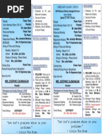 Divine Service Program | PDF | Hymns | Prayer