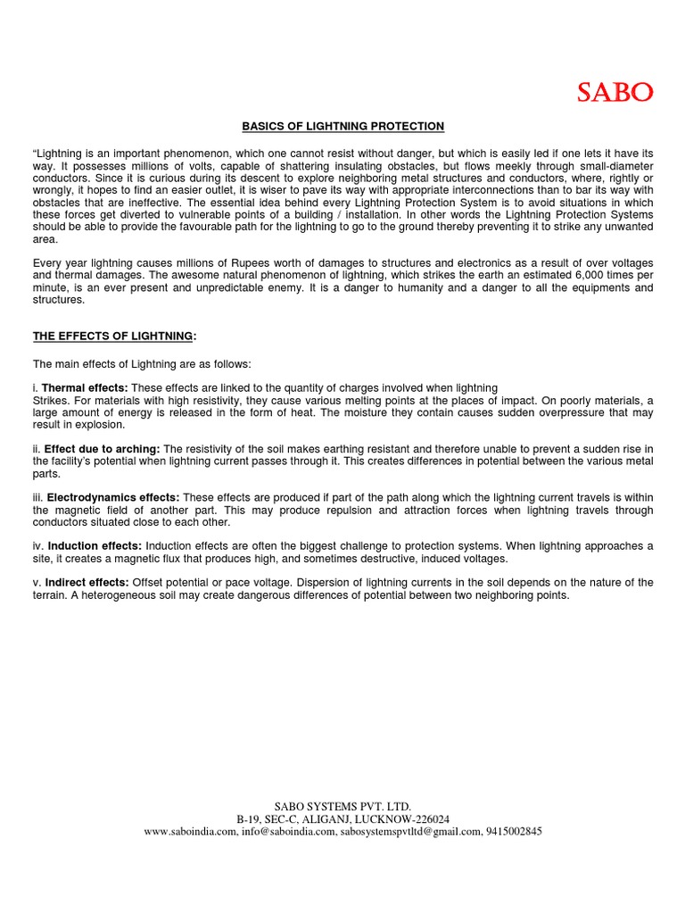 Ese Lightning Arrester PDF | PDF | Lightning | Electrical Resistivity ...
