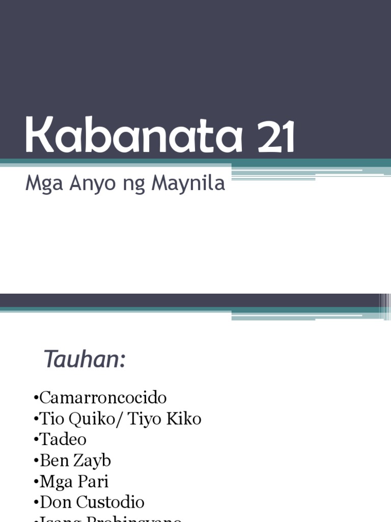 Kabanata 21-22 | PDF