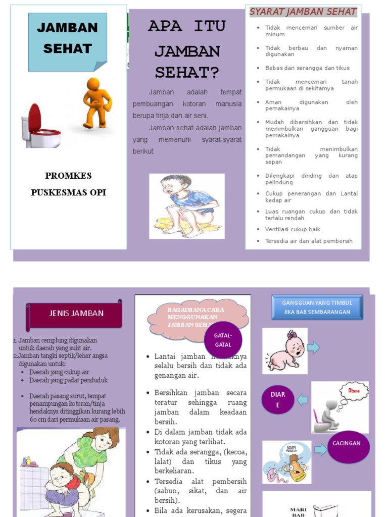Leaflet Jamban | PDF