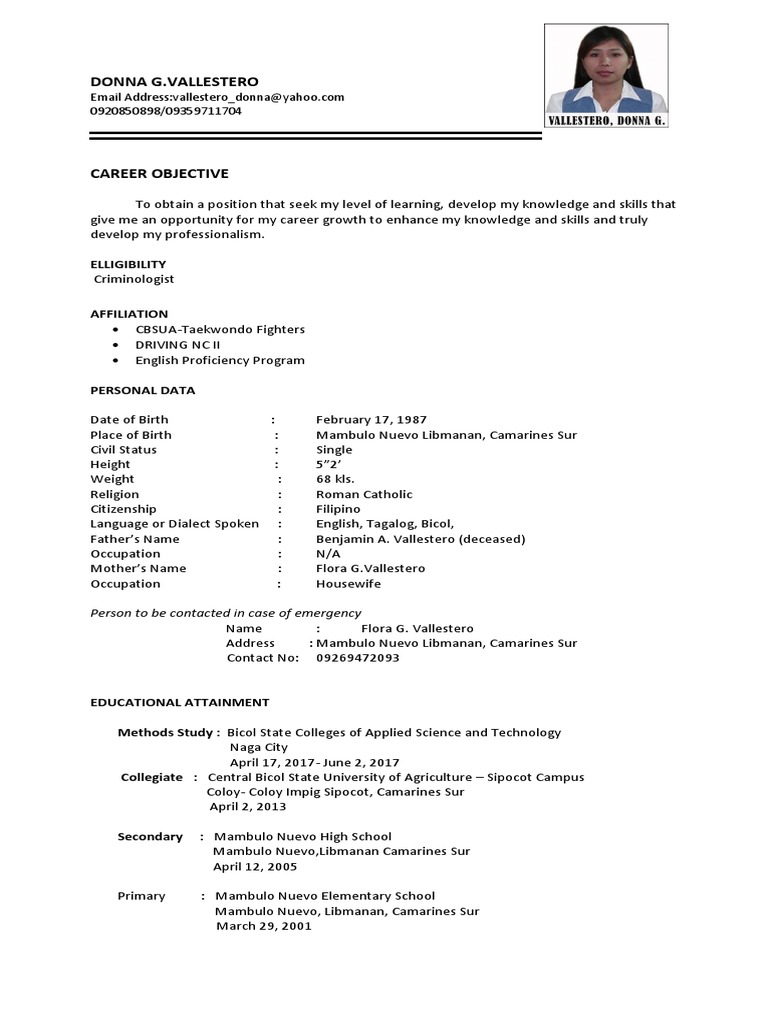 Donna New Resume | PDF