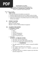 Lesson Plan in Tle 7 (Carpentry) I. Objectives | PDF | Carpentry | Tools