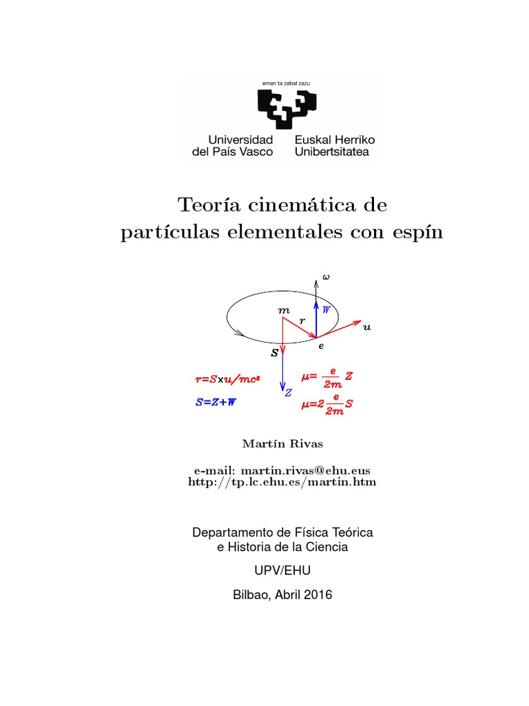 Teoria Cinematica PDF | PDF | Carga eléctrica | Cinemática