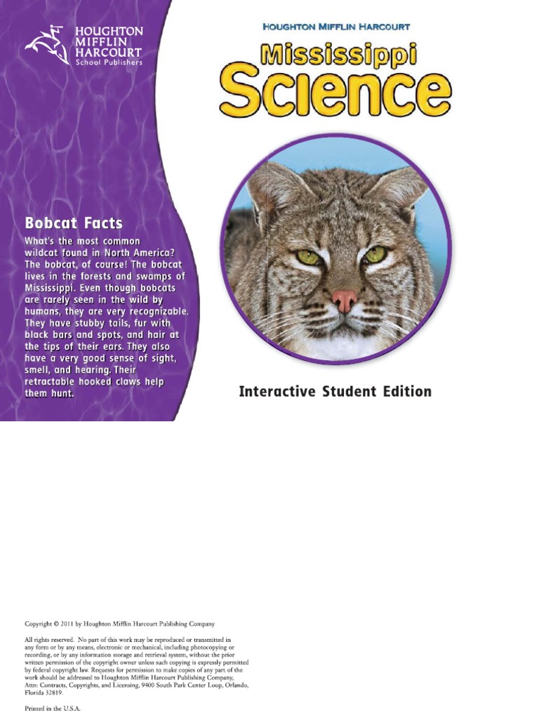 HSP - Mississippi Science, Grade 3 - Interactive (Write-In) Student ...
