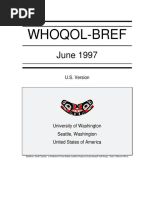 The World Health Organisation - Five Well-Being Index (WHO-5) | PDF