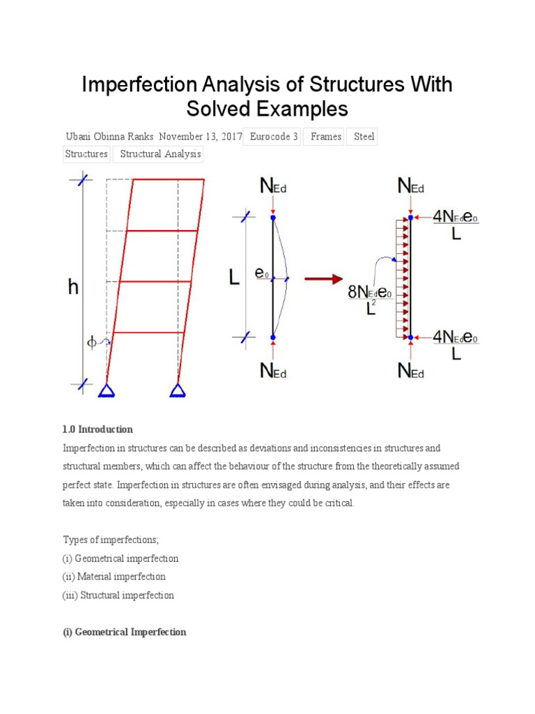 Analysis of Structural Imperfections | PDF | Buckling | Stress (Mechanics)