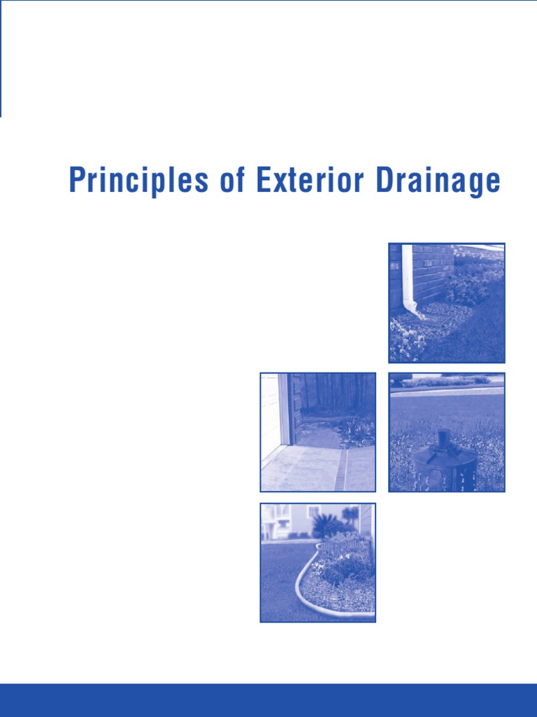 Principles of Exterior Drainage PDF | PDF | Drainage | Storm Drain