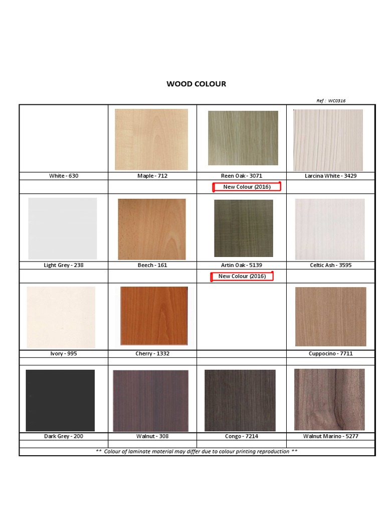 001-UA Wood Colour | PDF