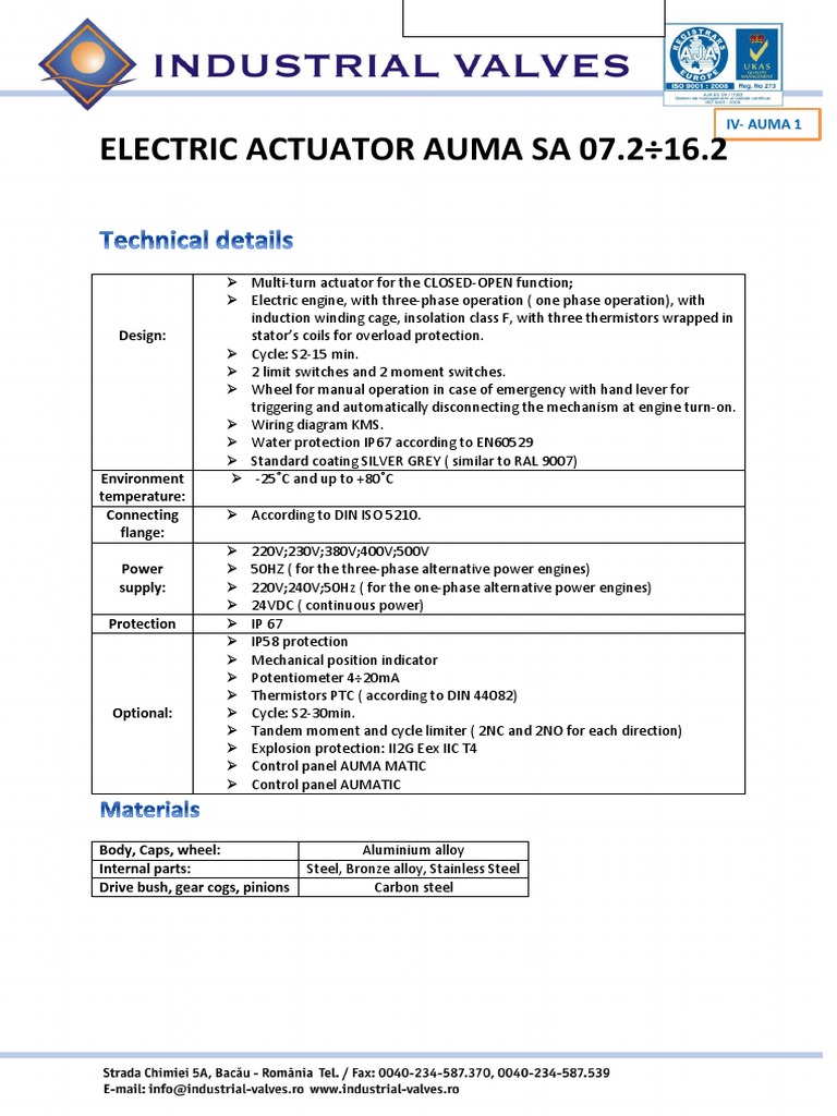 Auma 1 | PDF | Switch | Power Supply