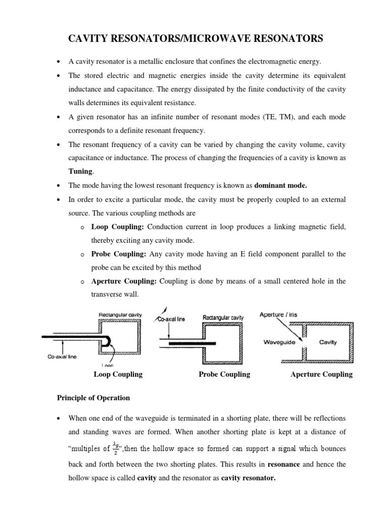 Module I Part2 | PDF | Resonance | Waveguide