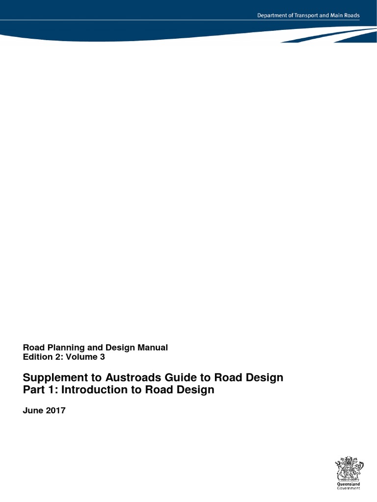 Supplement To Guide To Road Design | PDF | Design | Safety