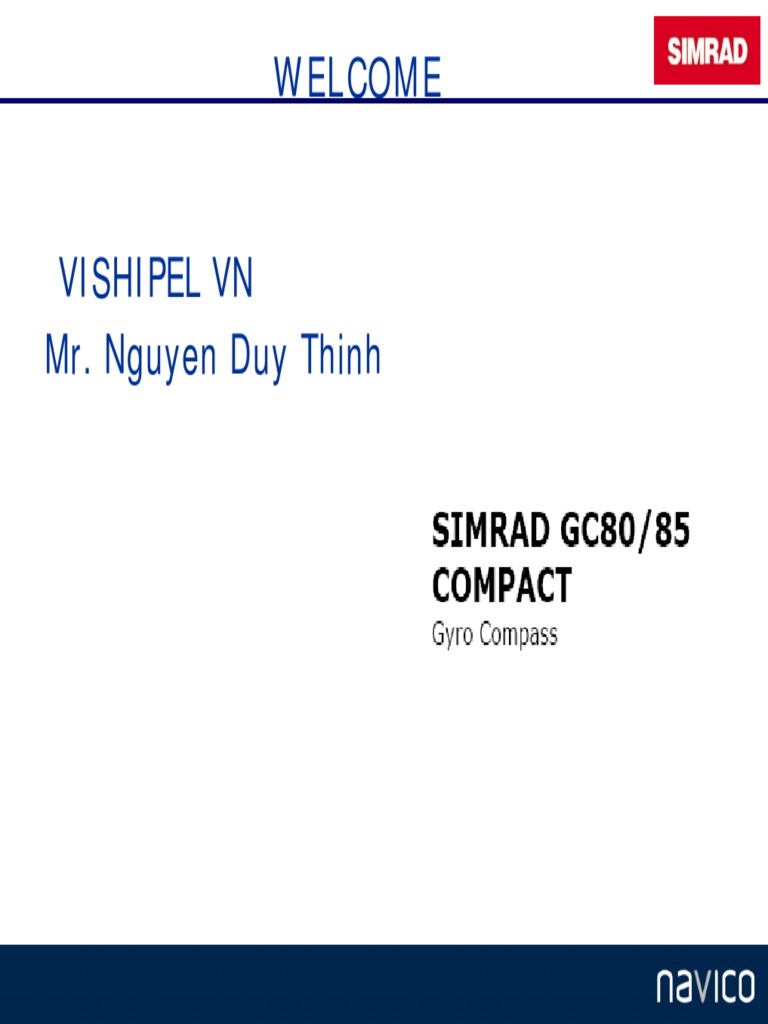 Simrad GC80/85 Compact | PDF | Gyroscope | Manufactured Goods