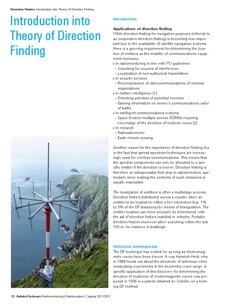 0 Radio Direction Finding (1 To 6) PDF | PDF | Radar | Antenna (Radio)